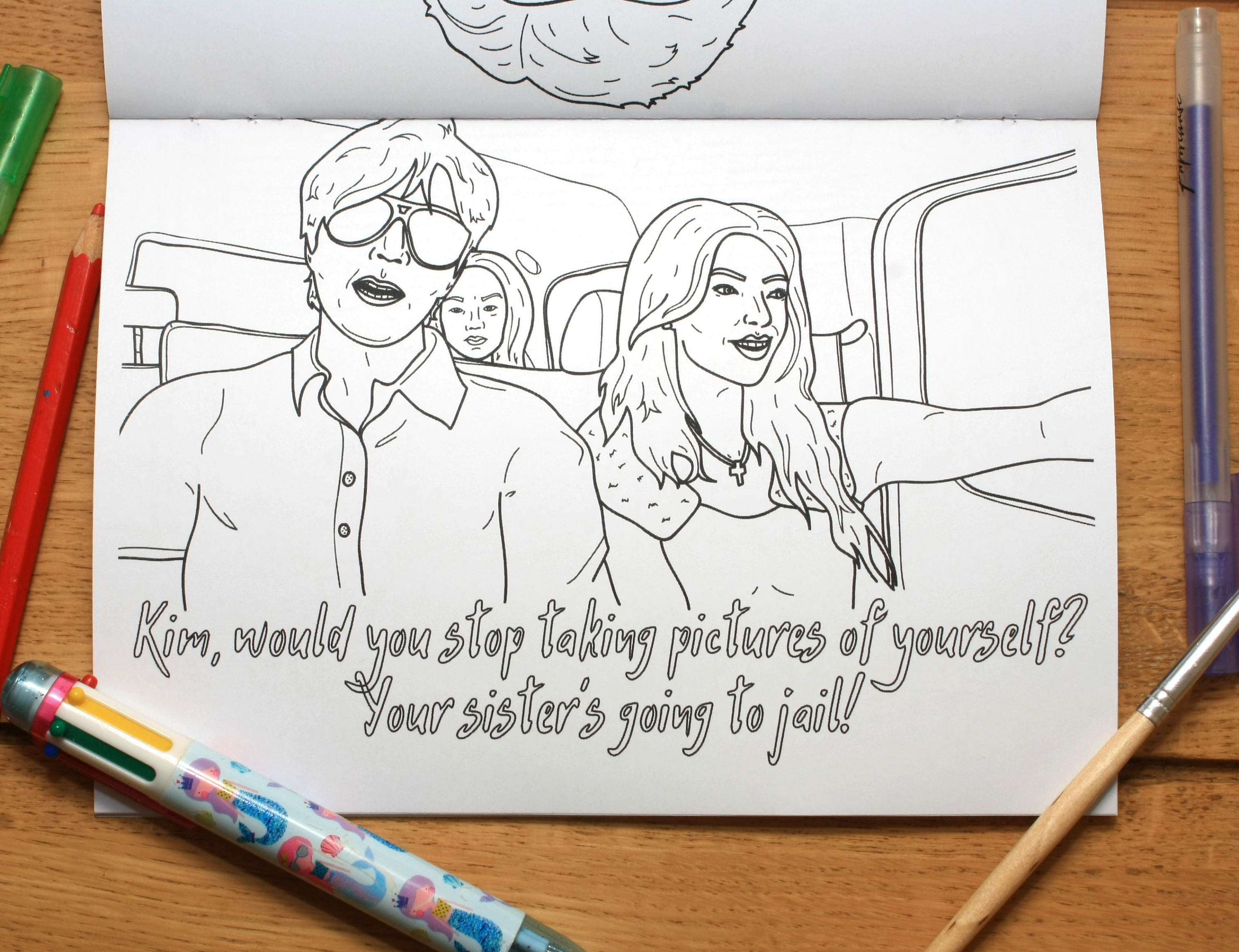 Keeping up With the Kardashians Colouring Book | Etsy UK