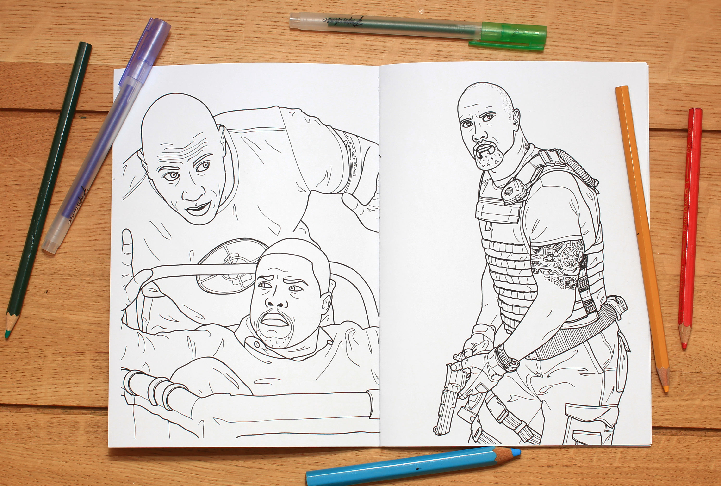 Dwayne Johnson Colouring Book - Etsy UK