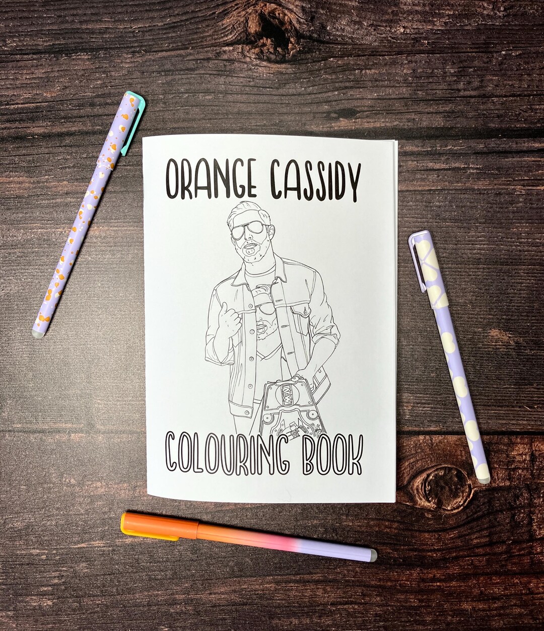 Orange Cassidy A5 Colouring Book - Etsy