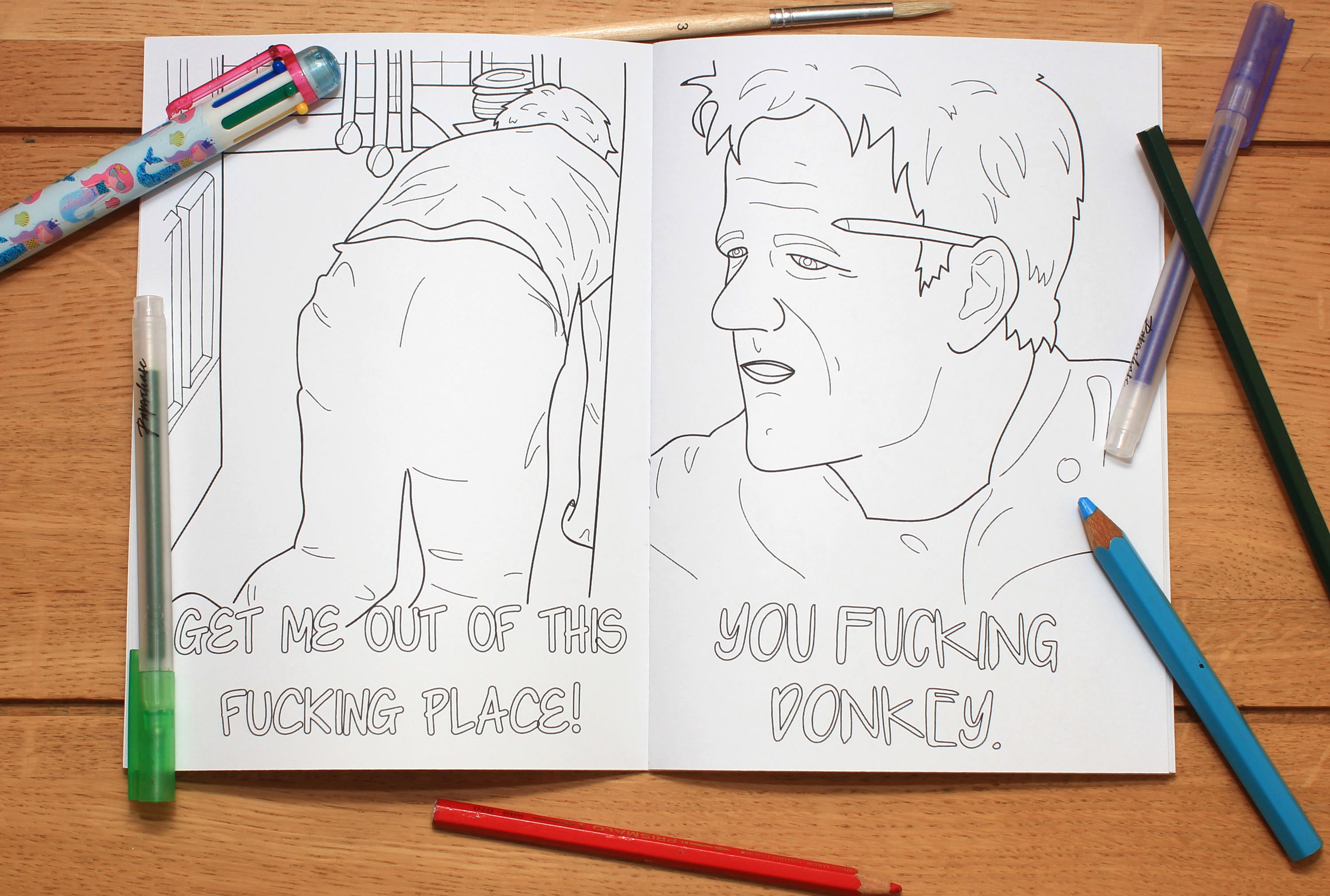 Gordon Ramsay Colouring Book - Etsy Canada