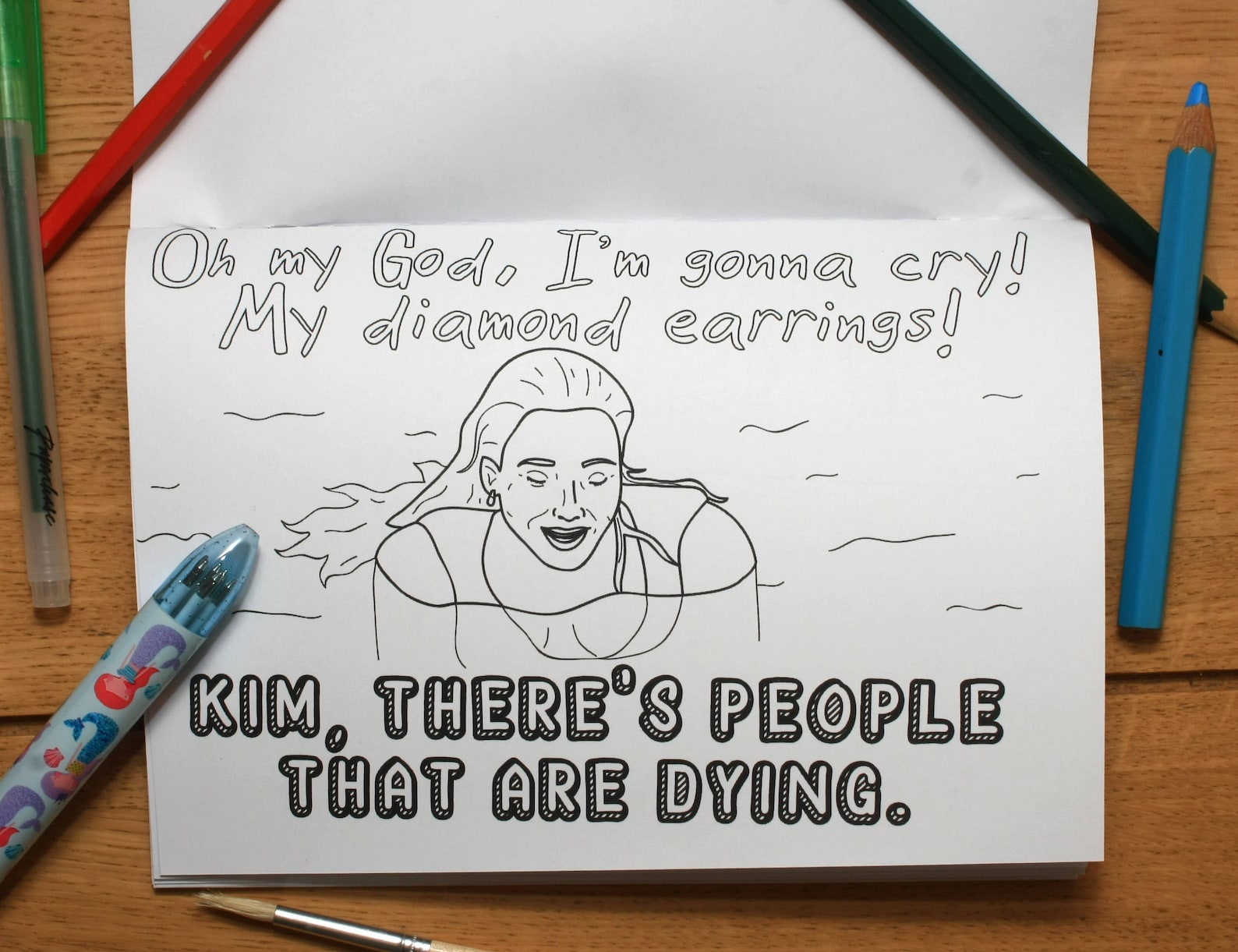 Keeping up With the Kardashians Colouring Book | Etsy