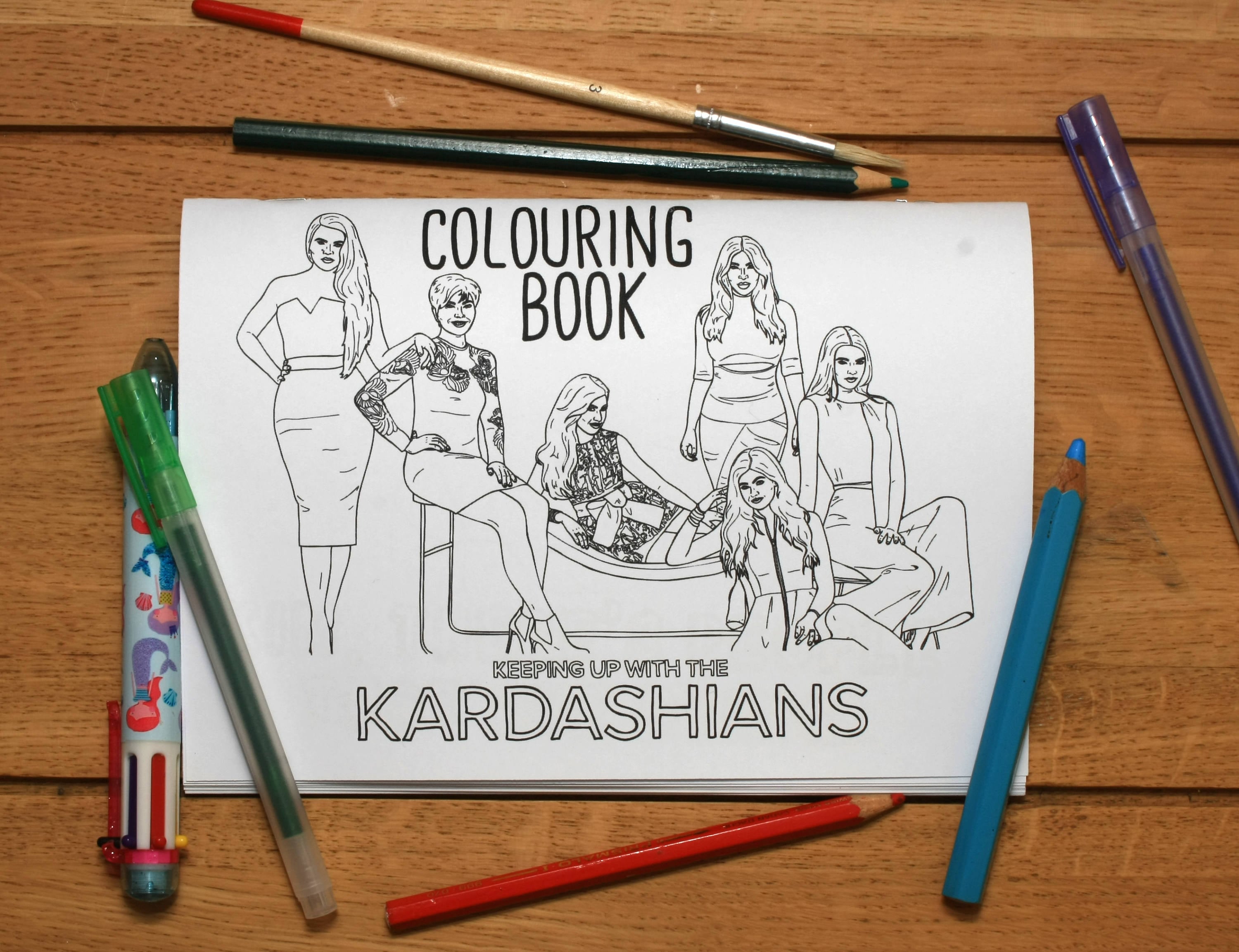 Keeping up With the Kardashians Colouring Book - Etsy UK