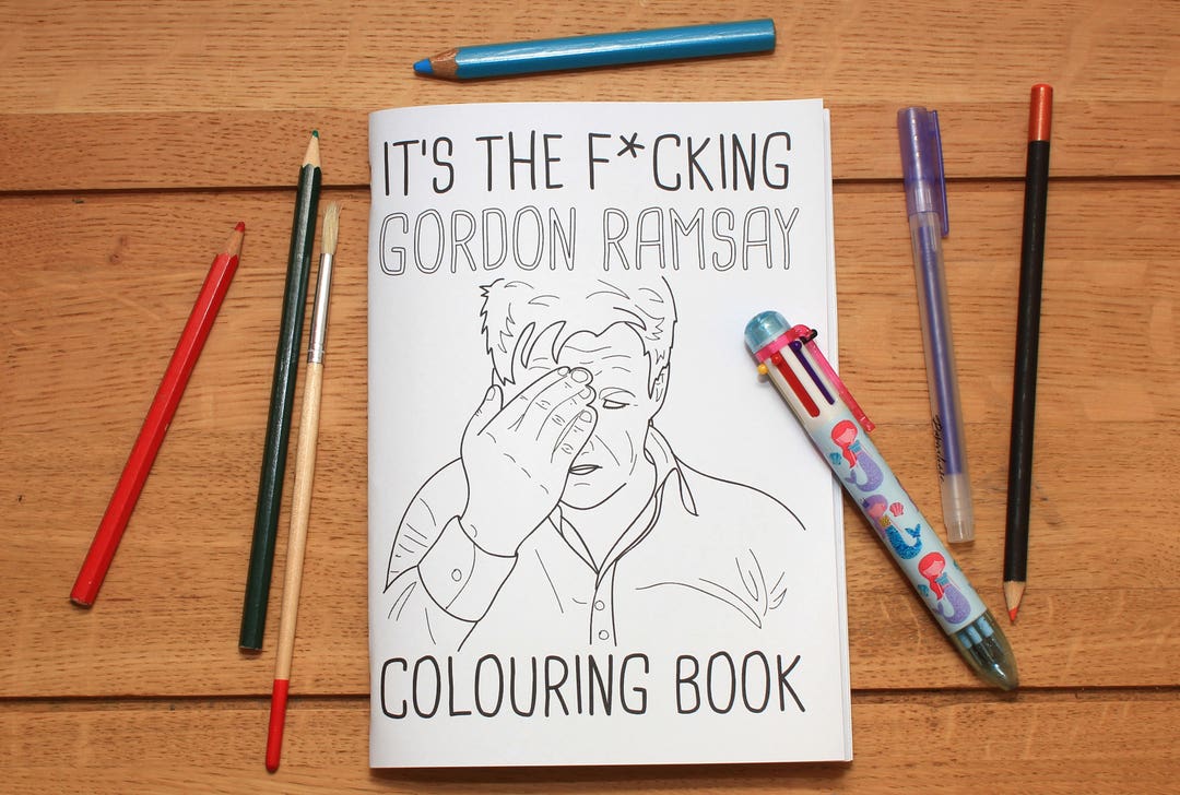 Gordon Ramsay Colouring Book - Etsy