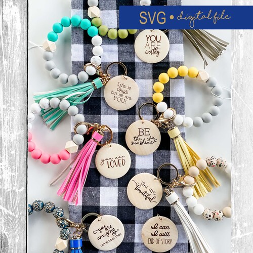 Wristlet SVG Bundle Keychain Designs Wristlet Digital - Etsy