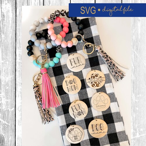 Wristlet SVG Bundle Keychain Designs Wristlet Digital - Etsy