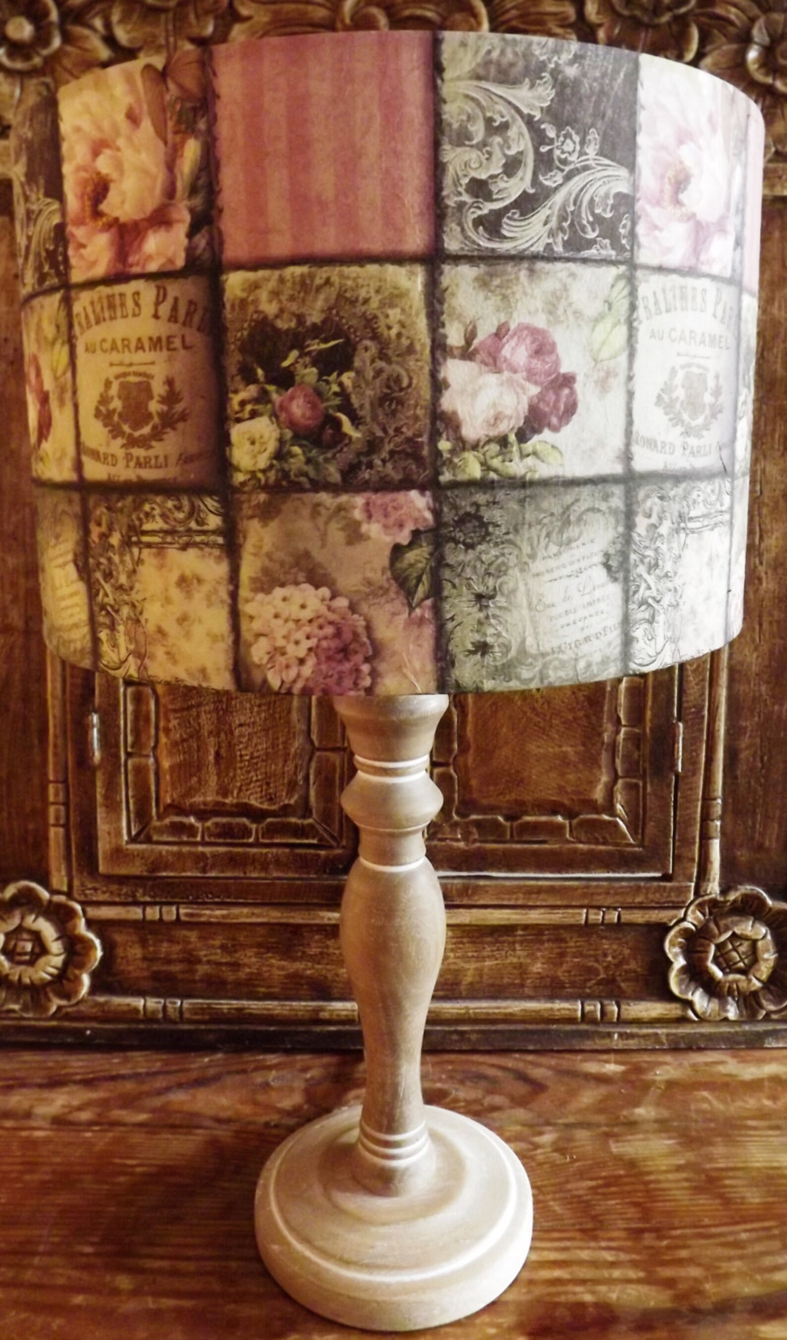 Shabby Chic Lamp Shade French Cafe Patchwork Ladies Girls - Etsy UK