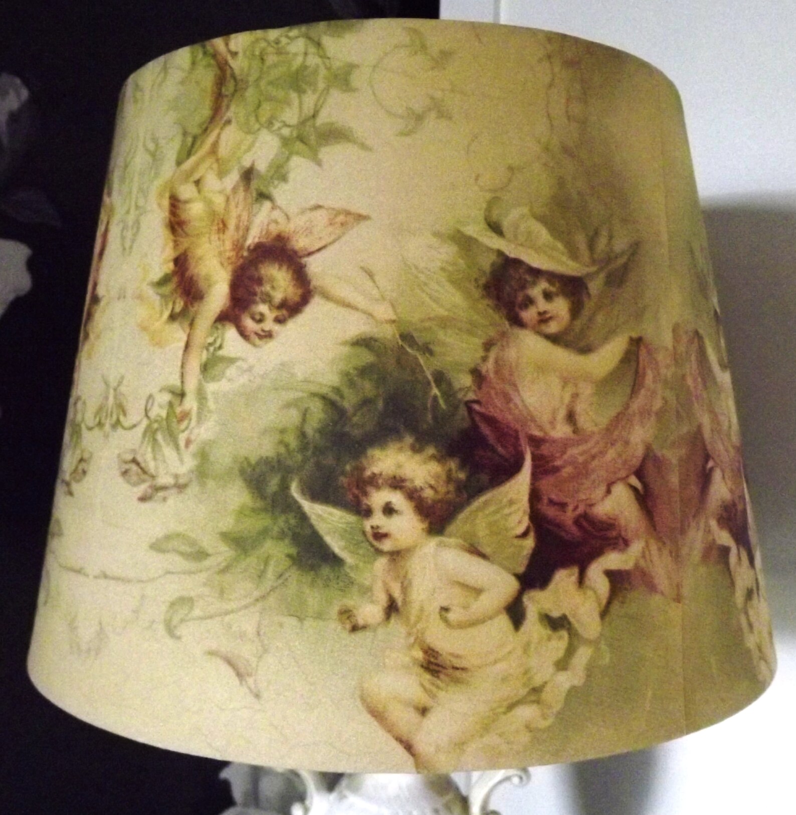 Fairy Angels Lampshade no 1 Shabby Chic Lamp shade vintage | Etsy