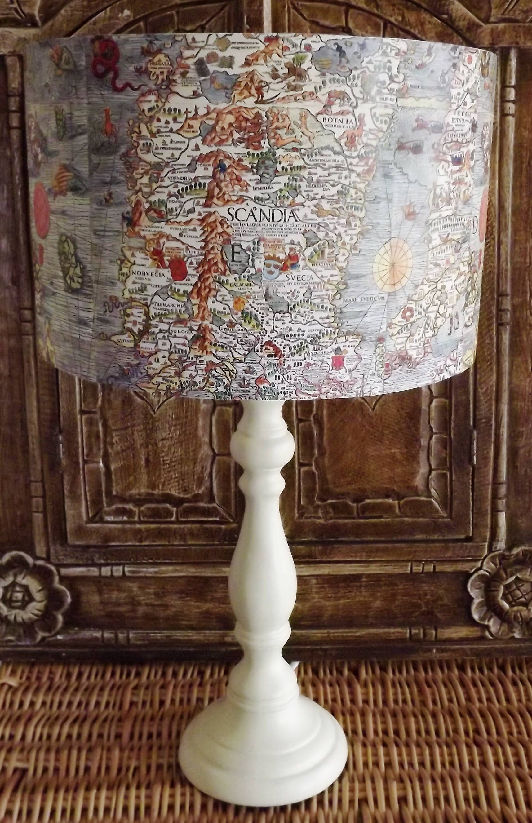 Ancient Map Lampshade Antique Map Medieval Nautical Free - Etsy UK