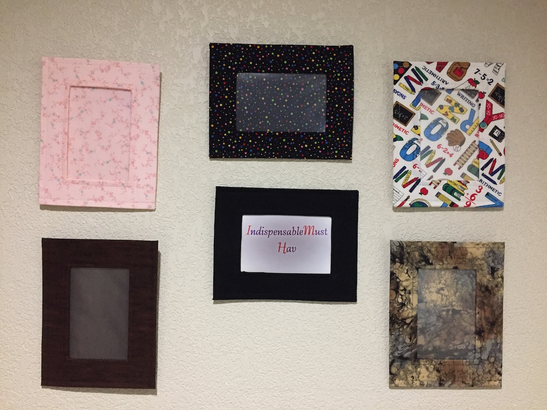 Picture Frame Fabric Cloth Photo Frame Pattern Instruction for 4 X 6 ...