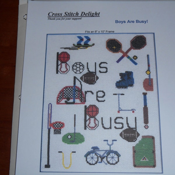 Cross Stitch Pattern Boys - Etsy