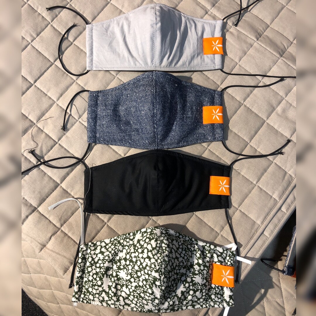 Hemp Face Mask - Breathable & Washable - Reusable With Hemp Filter ...