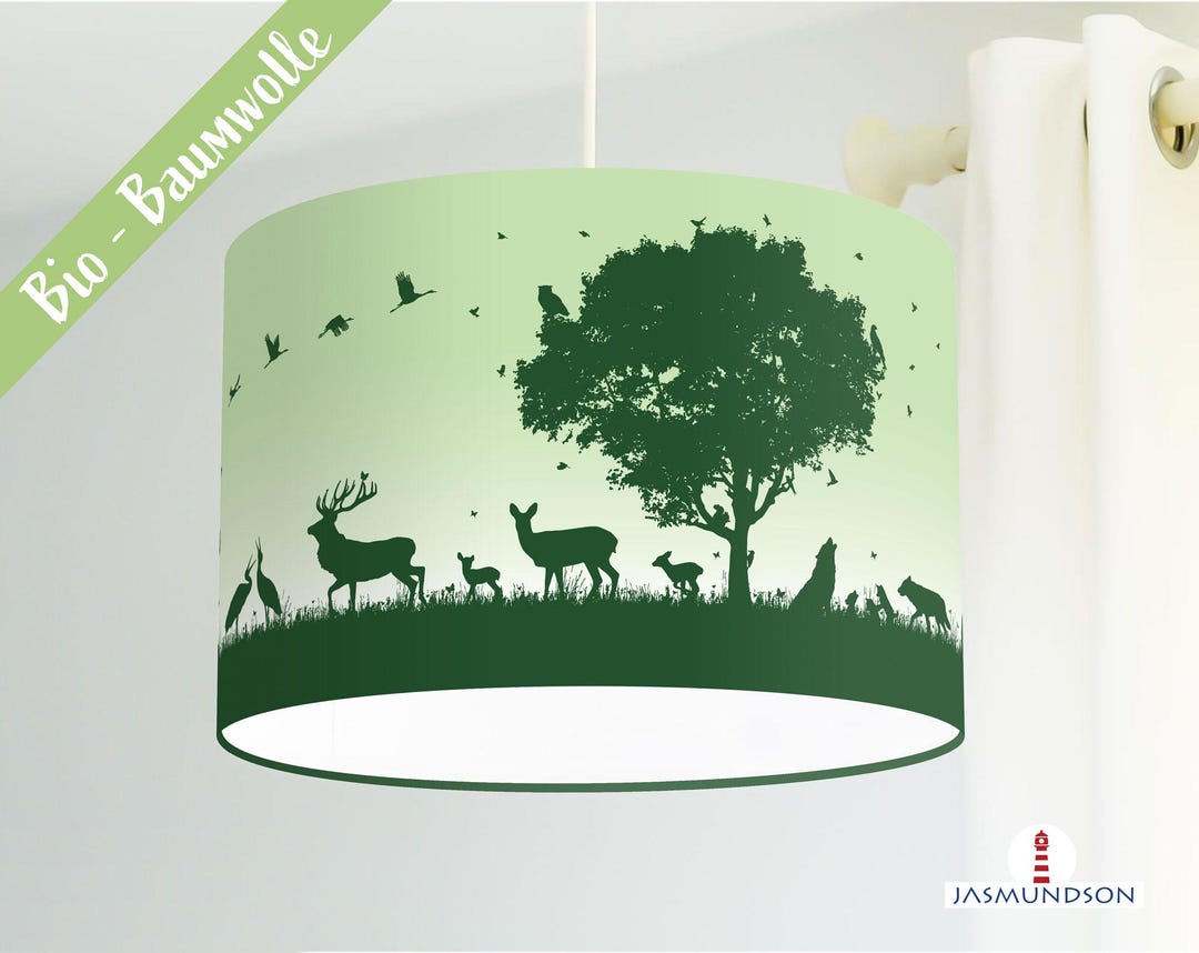 Forest Lamp, Forest Animals Light Shades, Deer Lamp, Lampshade Forest ...