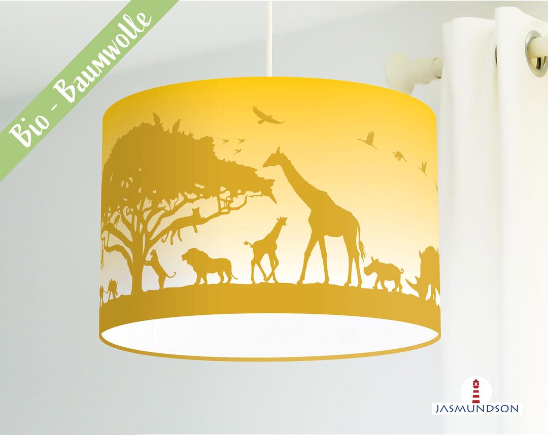 Safari Lamp Shade, Safari Animals Nursery Decor, Safari Baby Room, Baby ...