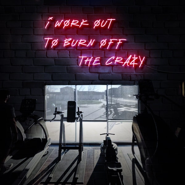 Neon Workout Sign - Etsy