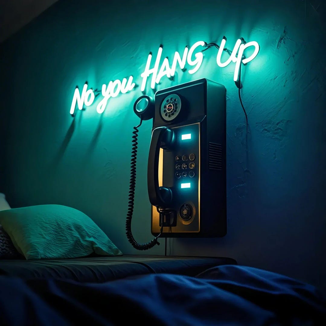No You Hang up Neon Sign,custom Halloween Led Sign,horror Light up Sign ...