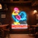 Rooster Giving A Thumbs up Neon Wall Sign, Chicken Led Wall Sign ...