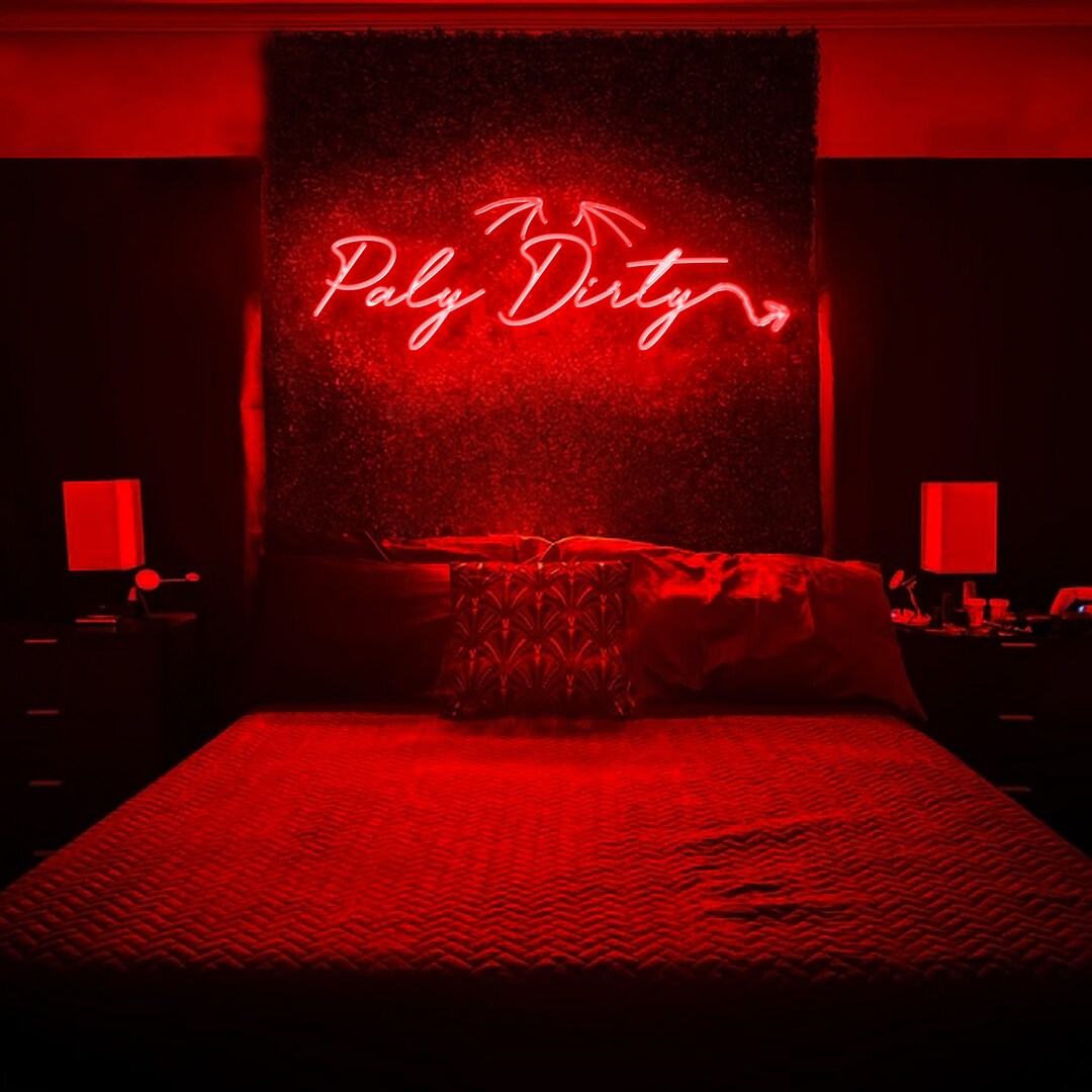 Play Dirty Neon Sign,custom Birthday Party Led Sign,party Neon Light ...