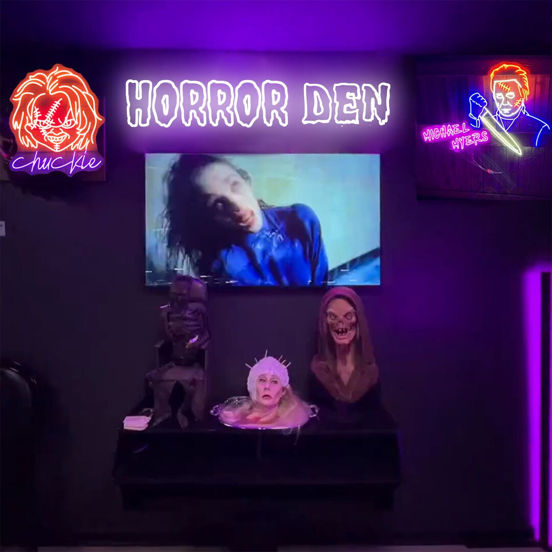 Custom Horror Den Neon Signhorror Movie Led Signhorror Movie - Etsy