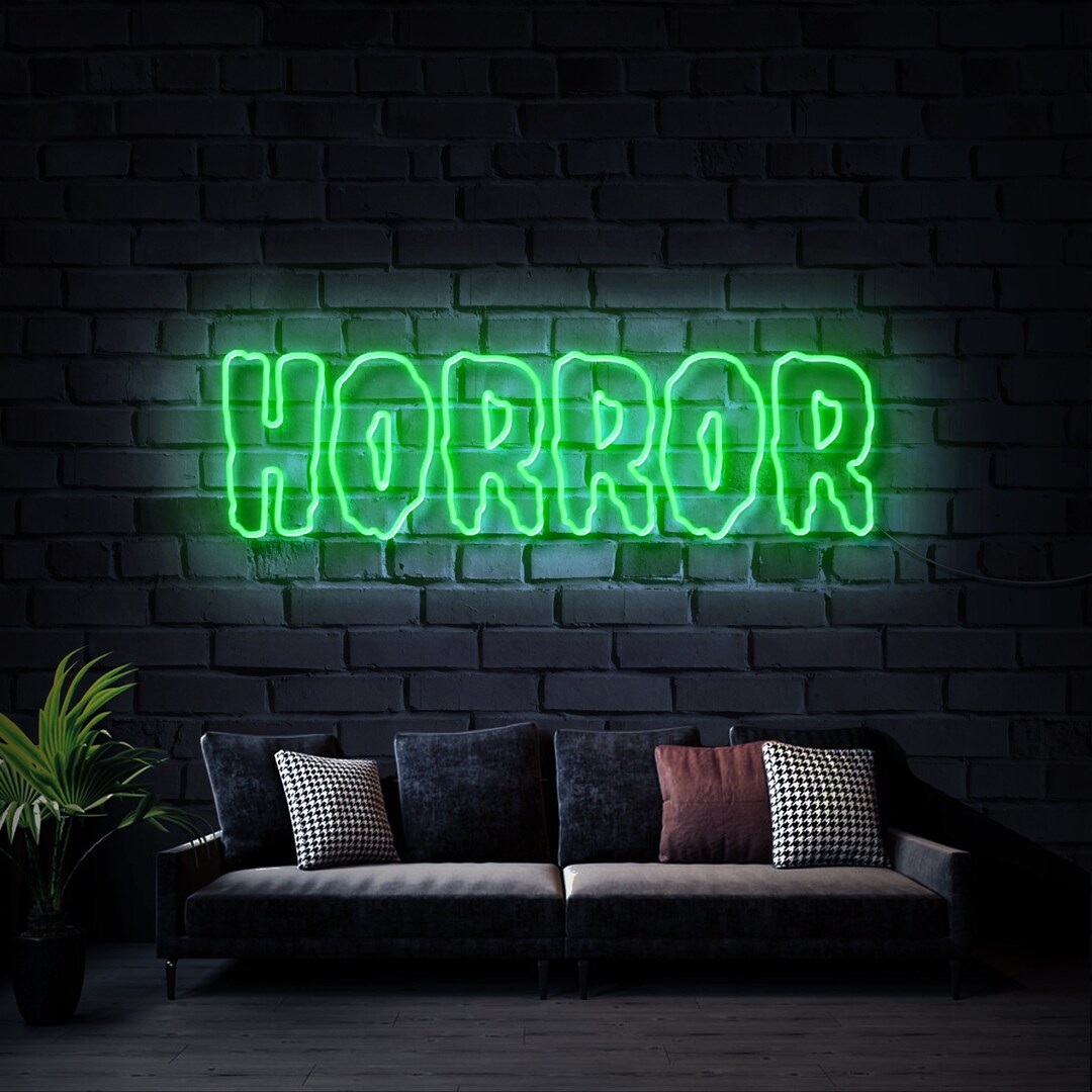 Custom Horror Neon Signmonster Led Signscary Horror Movie - Etsy