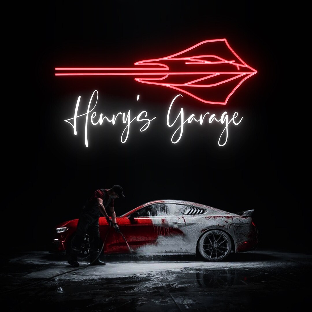 Stingray Neon Sign,custom Name Garage Led Sign,manta Ray Neon Light ...