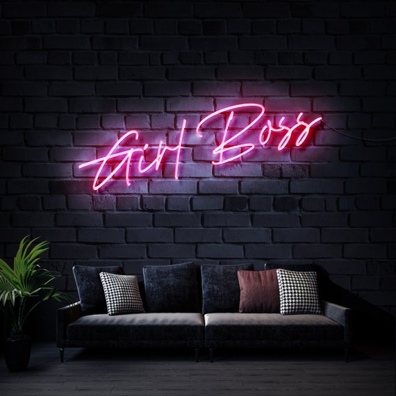 Girl Boss Neon Signcustom Office Led Signgirl Power Neon - Etsy