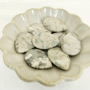 Peace Jasper Necklace, Natural Stone Necklace for Women, Silver ...