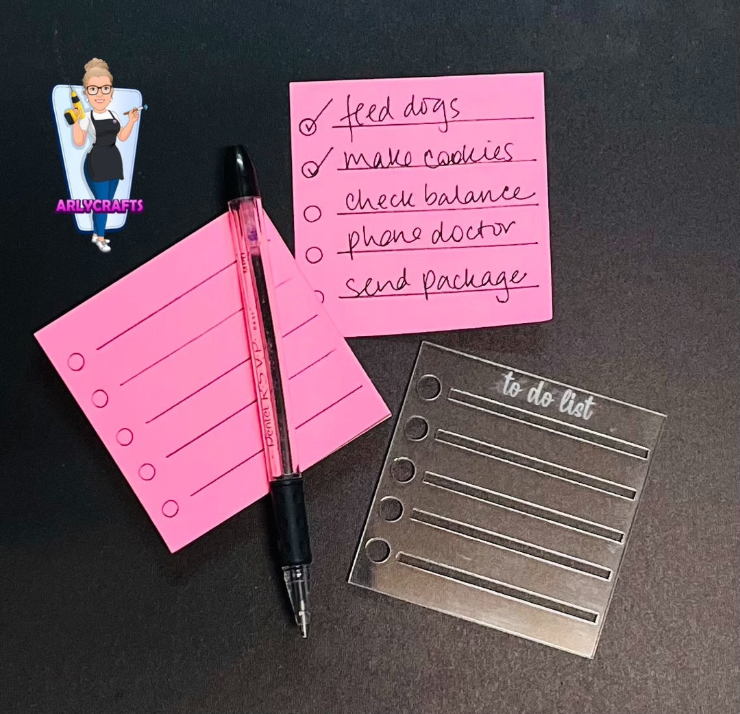 Sticky Note Stencil SVG *digital File* , NOT a Physical Product - Etsy