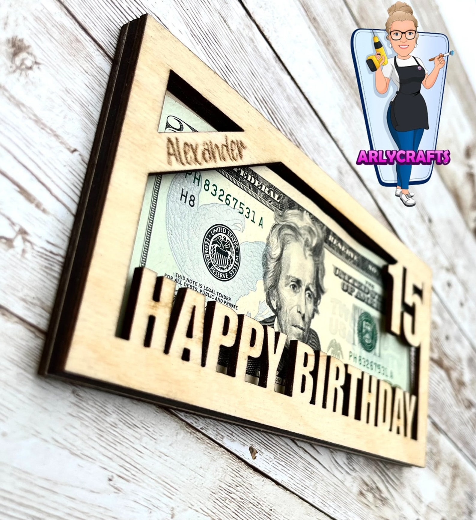 Happy Birthday Money Sleeve With 1 to 21 Numbers *digital SVG File ...