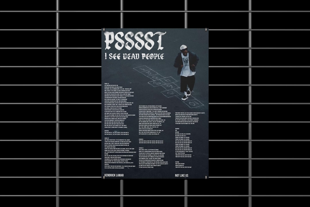 Kendrick Lamar Not Like Us Poster Music Poster Wall Art Wall Decor ...