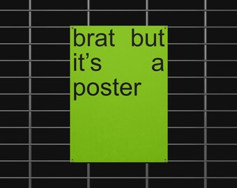 Charli XCX Apple's Rotten Right to the Core Brat Summer Music A4 Poster ...