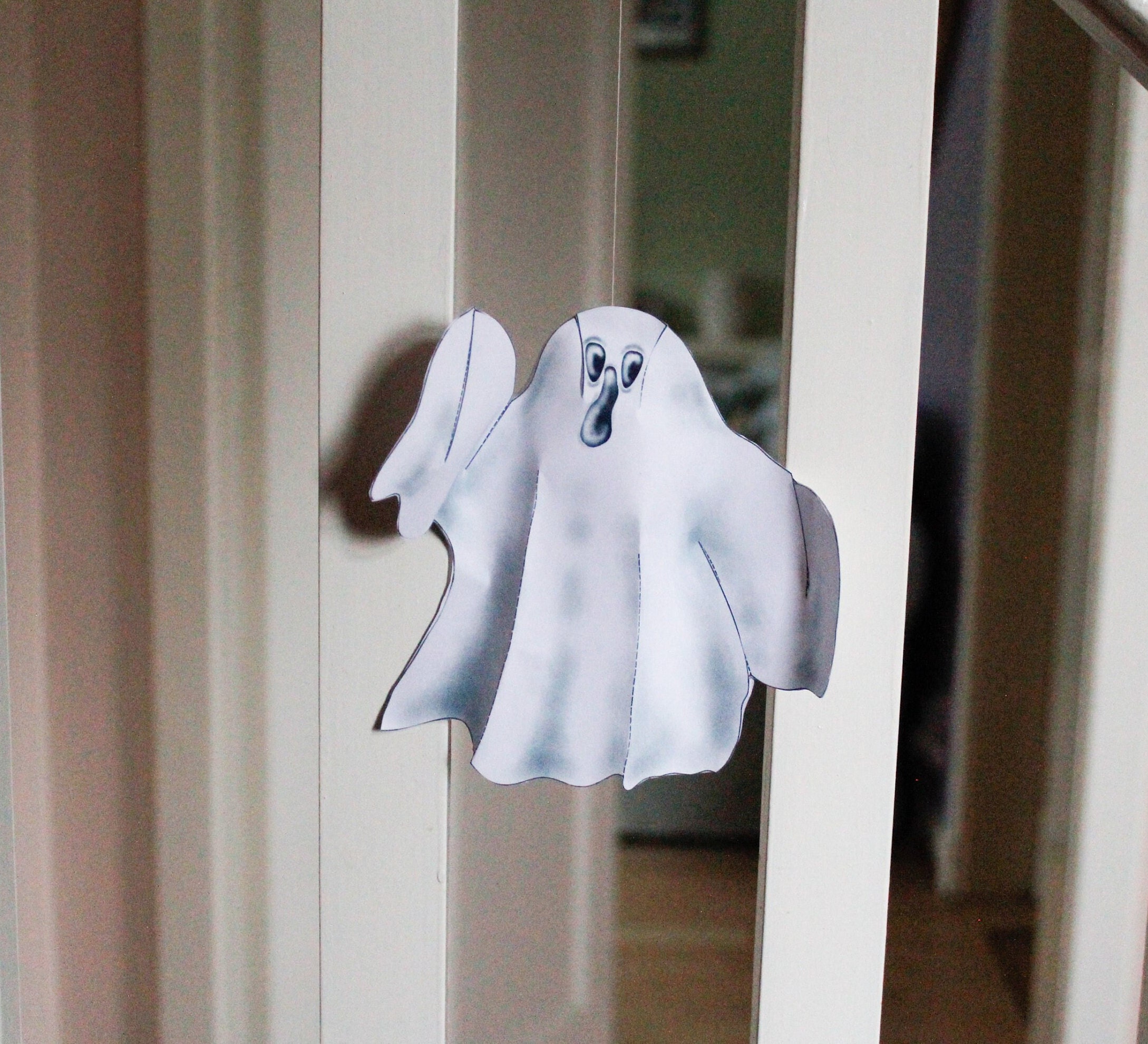 Digital Download Paper Ghost Printable Halloween Decoration - Etsy