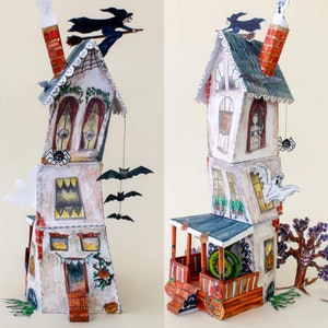 Halloween Haunted House Kit, Instant Digital Download of Model Ghost ...