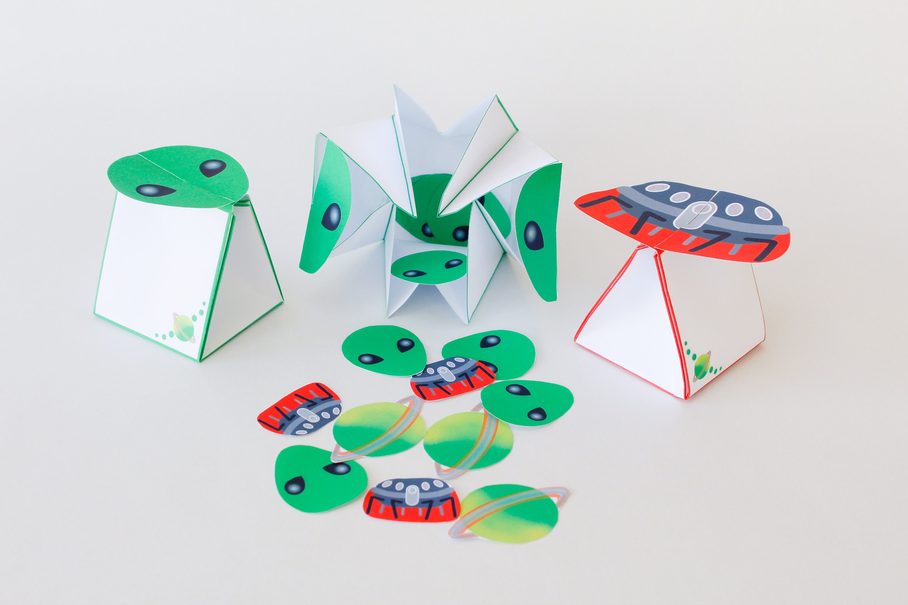 Alien and Spaceship Digital Download Party Pack, Printable Science ...