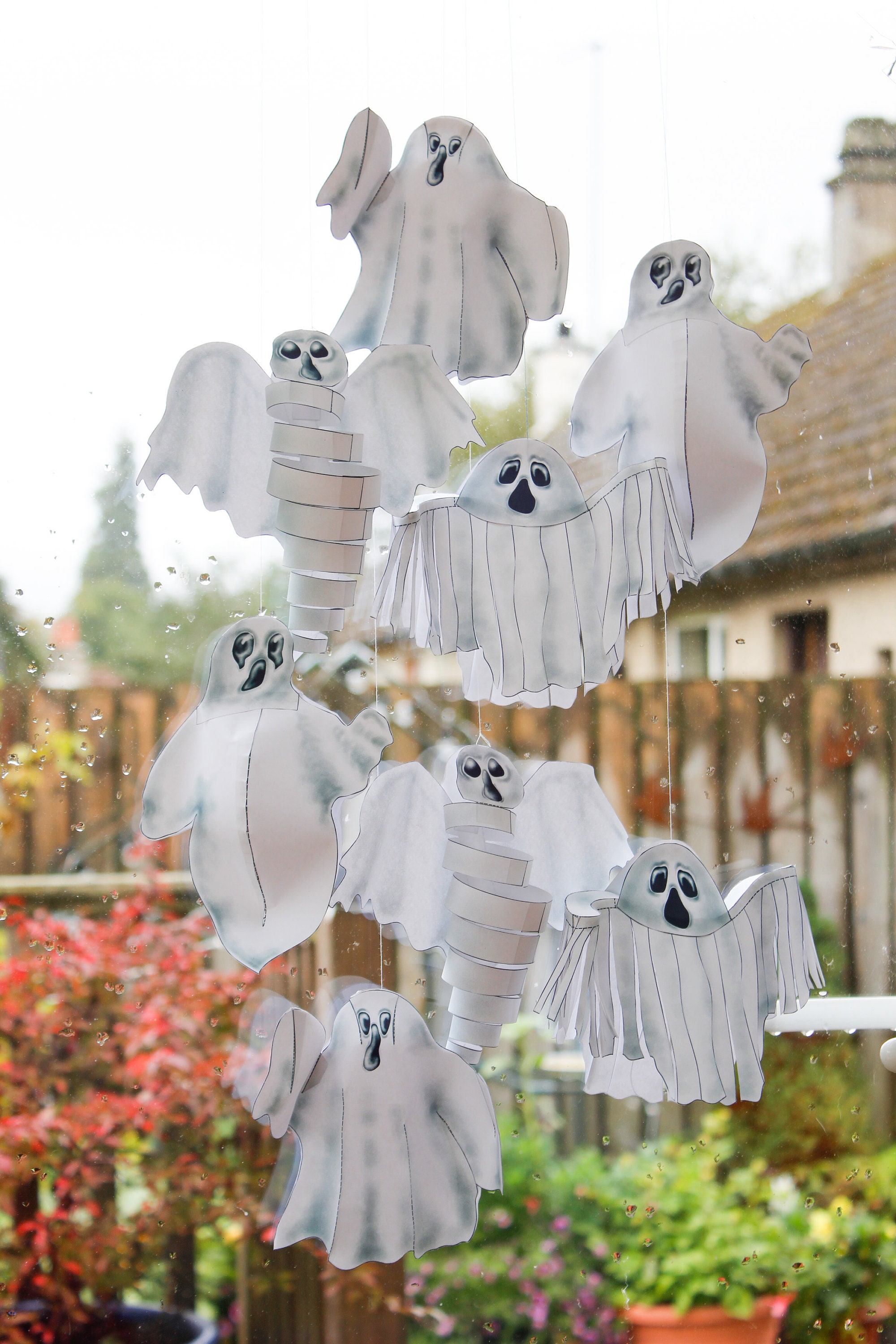 Digital Download Paper Ghost Printable Halloween Decoration - Etsy