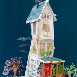 Halloween Haunted House Kit, Instant Digital Download of Model Ghost ...