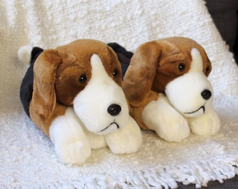 Schnauzer Slippers Plush Dog Slippers One Size Fits Most | Etsy