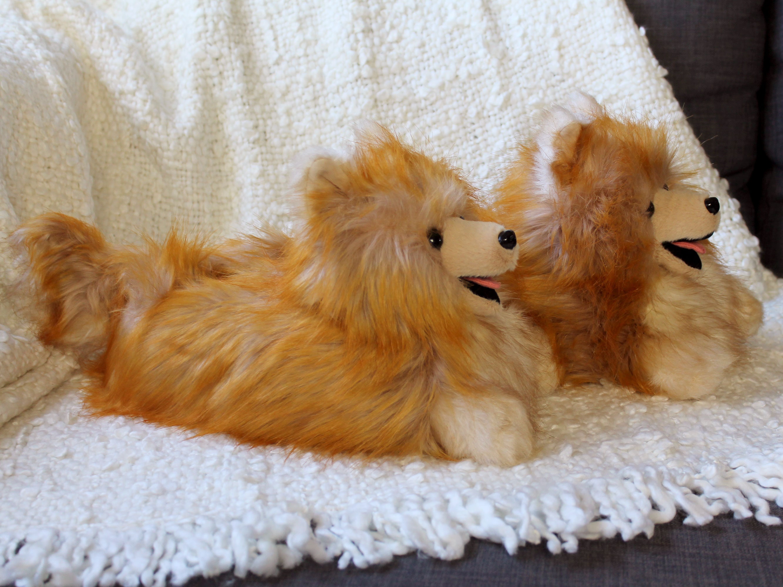 Pomeranian Slippers Fluffy Dog Slippers One Size Fits Most | Etsy