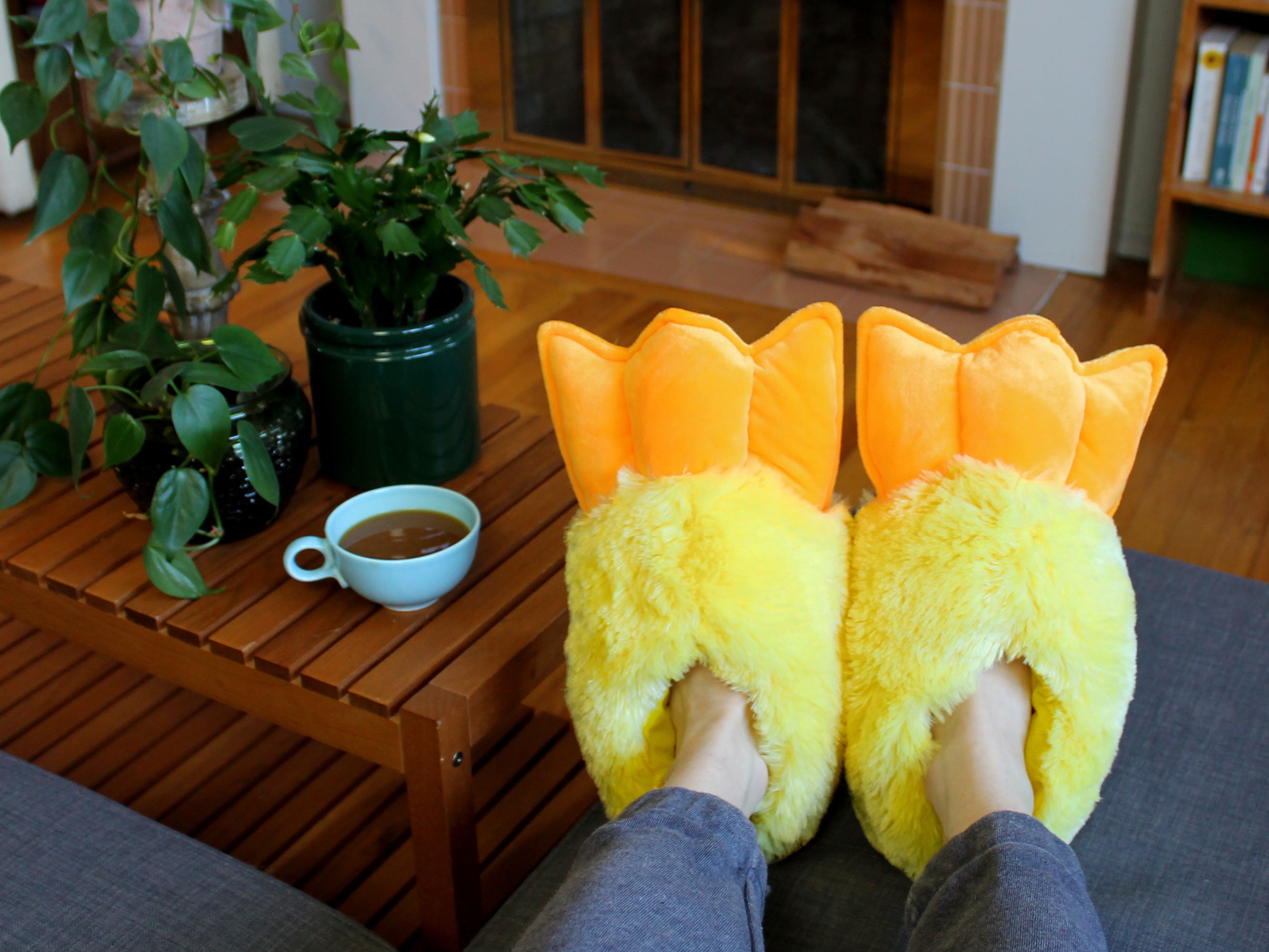 Duck Feet Slippers Plush Bird Foot Slippers One Size Fits | Etsy