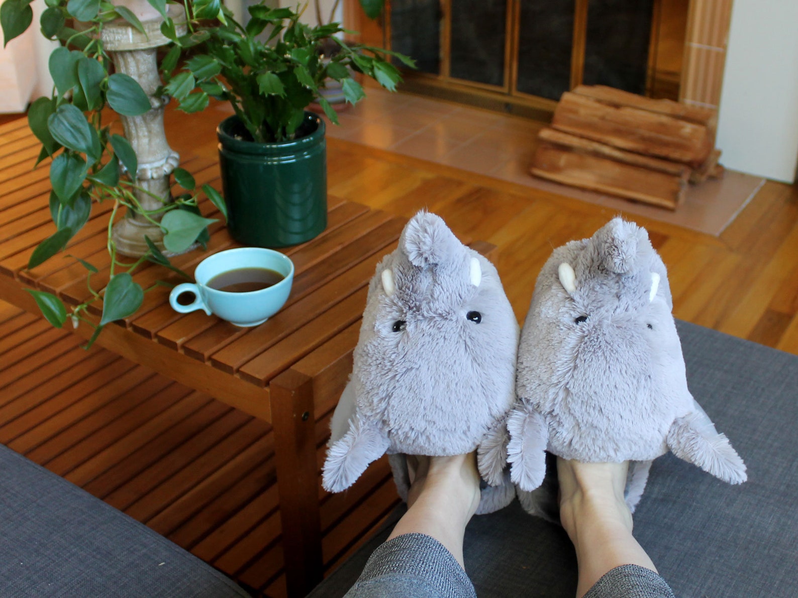 Fuzzy Elephant Slippers Fluffy Animal Slippers One Size | Etsy