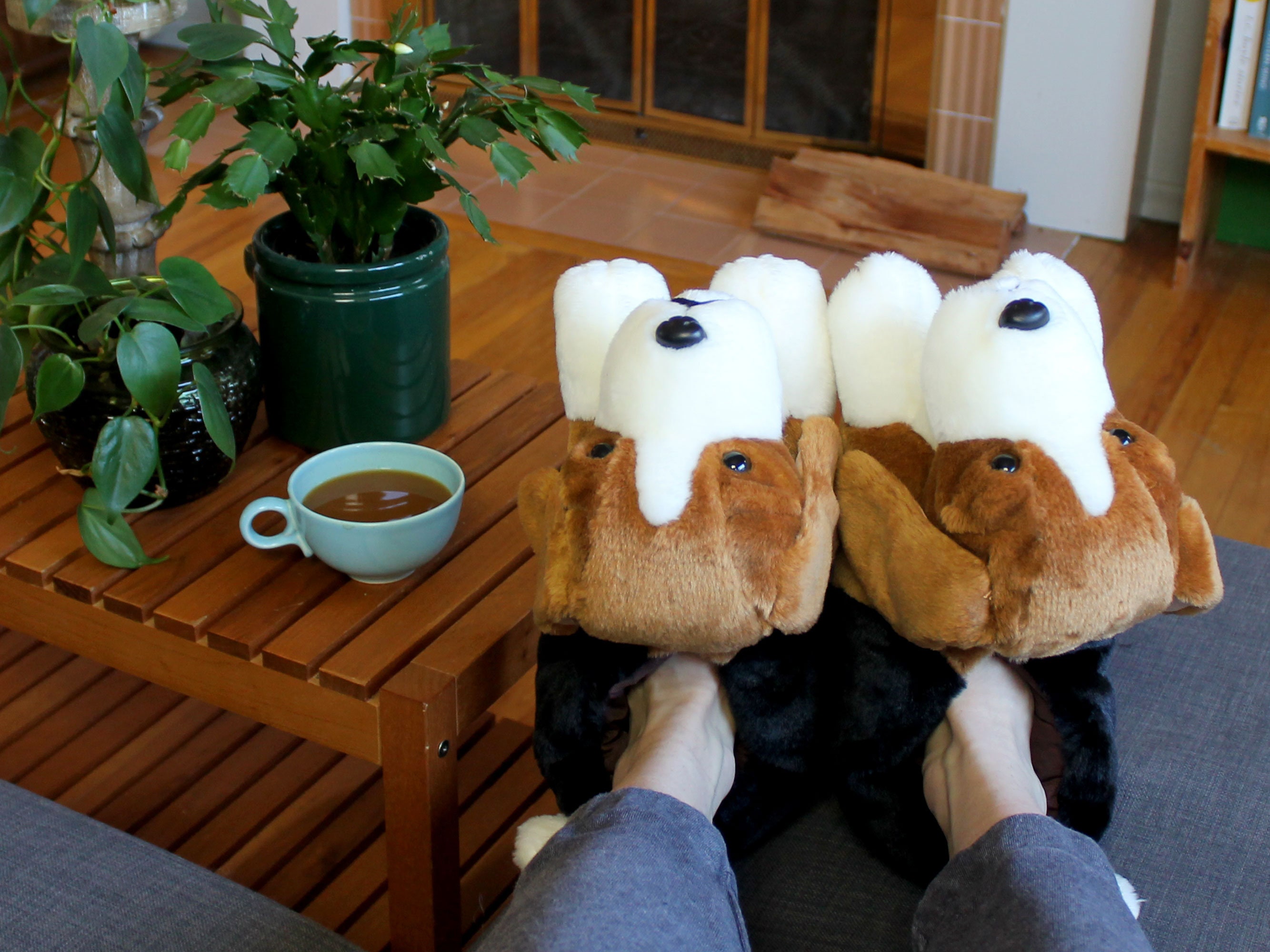 Beagle Slippers Plush Dog Slippers One Size Fits Most | Etsy