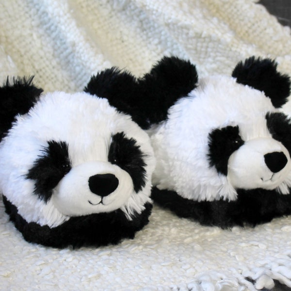 Panda Slippers - Etsy