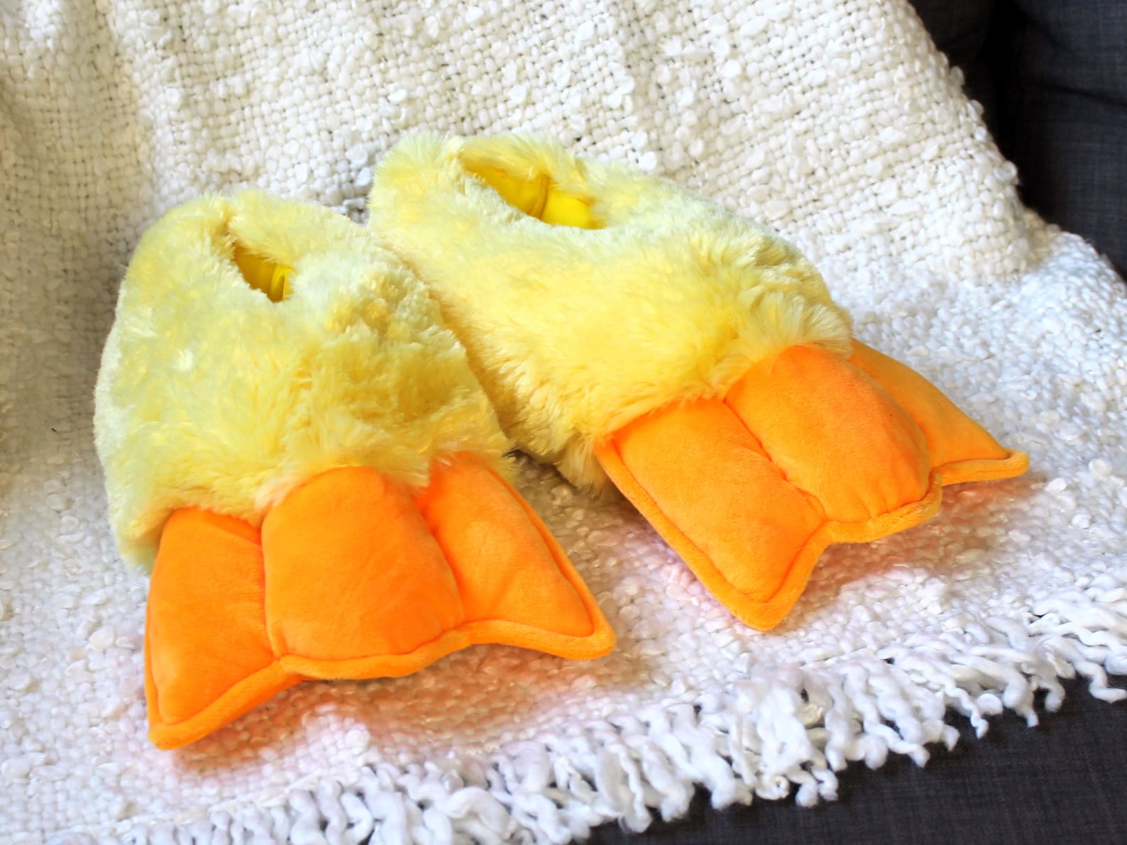Duck Feet Slippers Plush Bird Foot Slippers One Size Fits - Etsy