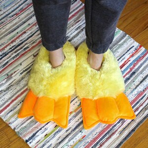 Duck Feet Slippers Plush Bird Foot Slippers One Size Fits Most - Etsy