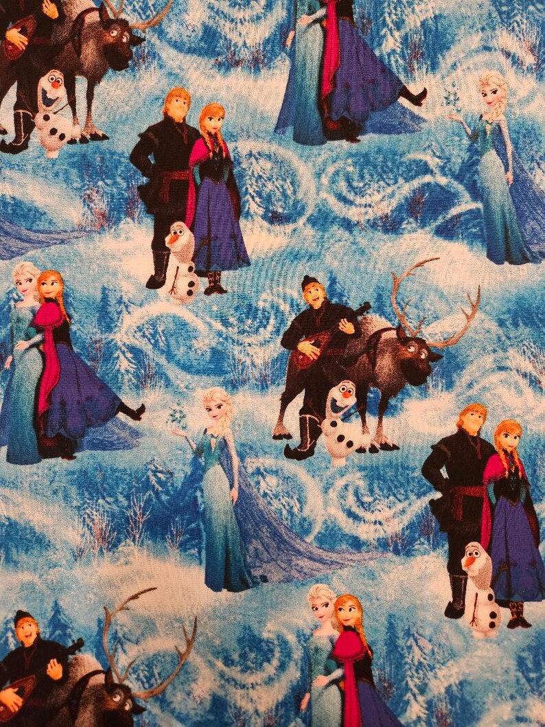 Disney Frozen Character Fabric Elsa Anna Kristoff Olaf - Etsy