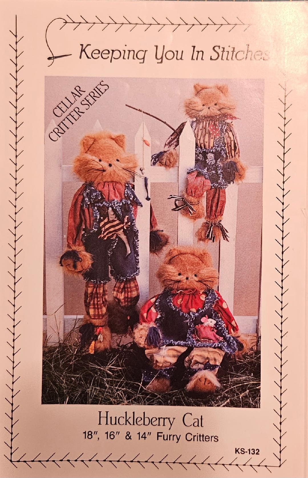 Cat Doll Pattern Huckleberry Cat Keeping You in Stitches - Etsy