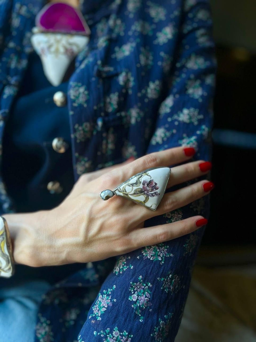 Handmade Jewelry Ring, Ring With Pearl, Handmade Jewelry, Handmade ...