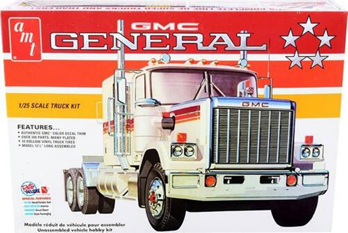 AMT GMC General 1/25 Scale Skill 3 Truck Model Kit New in Box. - Etsy