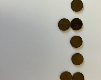 Complete 1941-1958 P D S Lincoln Wheat Cent Set 51 COINS in Whitman ...