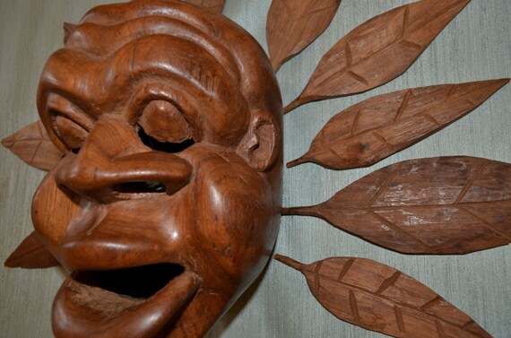 Magical Solid Wood Carved Masks Private Collection - Gem