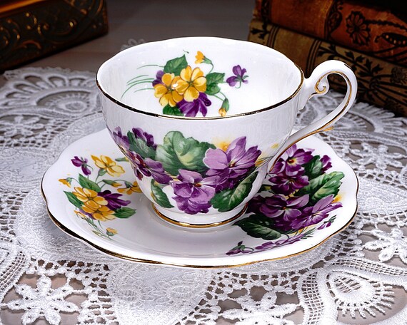 Royal Standard LAVENDER LADY Tea Cup and Saucer Signed | Etsy